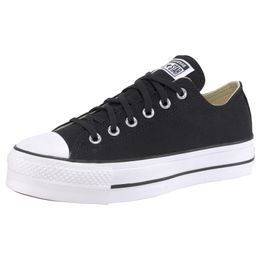 Sneaker Converse "CHUCK TAYLOR ALL STAR PLATFORM CANVAS", Damen, Gr. 40, schwarz-wei&szlig; (schwarz, wei&szlig;), Textil, Schuhe Sneaker, Topseller