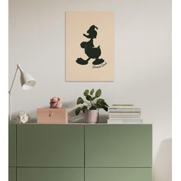Leinwandbild Komar "Disney Donald Duck Stamp", gr&uuml;n (farbe bild(er): gr&uuml;n,rosa), Disney, 1 Stk., Vlies, Bilder, Leinwandbild, 40 x 60 cm (Breite x H&ouml;he) - Kinderzimmer, Dekoration