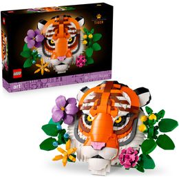 Konstruktionsspielsteine Lego "Fauna Collection - Tiger (31217), Lego ART", bunt, Spielbausteine, Kinder, Kunststoff, Konstruktionsspielsteine, Made in Europe