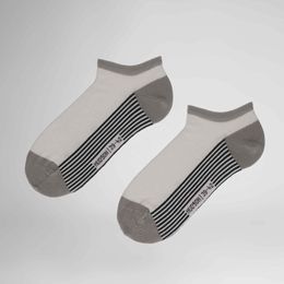 Sneakersocken Hudson "Sneaker Sporty Stripes", Herren, Gr. 39-42, wei&szlig; (wei&szlig; 0008), Obermaterial: 80% Baumwolle CO. 18% Polyamid PA. 2% Elasthan EL., Socken Sneakersocken