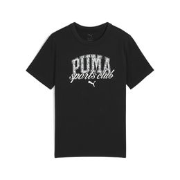 T-Shirt Puma "CLASS GRAPHIC TEE B", Jungen, Gr. 128, schwarz (Puma schwarz), Jersey, Obermaterial: 100% Baumwolle, unifarben, regular fit normal, Rundhals, Shirts T-Shirt, Regular Fit Passform, sportlicher Stil, Kurzarmdesign