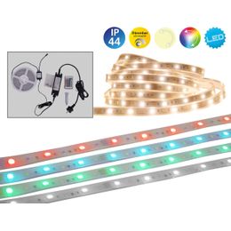 N&auml;ve N&Auml;VE LED Stripe "Outdoor", wei&szlig;, Kabell&auml;nge 330m x Gesamtl&auml;nge 5m, Lichterketten, Farbwechsel, Dimmfunktion, Fernbedienung, L&auml;nge 500cm, RGB, IP44, LED Stripe