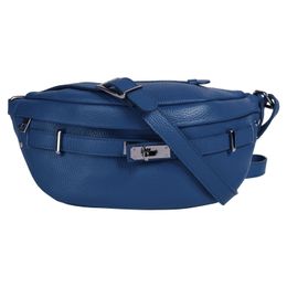 G&uuml;rteltasche Samantha Look, Damen, Gr. B/H/T: 32cm x 13cm x 9cm onesize, blau, Leder, clean, Taschen G&uuml;rteltasche, echt Leder, Made in Italy