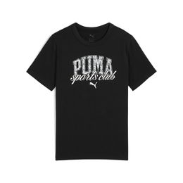 T-Shirt Puma "CLASS GRAPHIC TEE B", Jungen, Gr. 152, schwarz (Puma schwarz), Jersey, Obermaterial: 100% Baumwolle, unifarben, regular fit normal, Rundhals, Shirts T-Shirt, Regular Fit Passform, sportlicher Stil, Kurzarmdesign