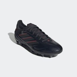 Fu&szlig;ballschuh adidas Performance "COPA PURE 3 PRO FG", Gr. 43, schwarz (core schwarz, carbon, lucid rot), Leder, Synthetik, Schuhe Fu&szlig;ballschuh, f&uuml;r Rasenpl&auml;tze