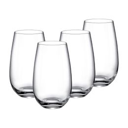 Villeroy & Boch Longdrinkglas VILLEROY & BOCH "Longdrinkbecher Entr&eacute;e 620 ml 4er Set transparent", bunt (transparent), 4 tlg., Glas, Trinkgef&auml;&szlig;e, Longdrinkglas