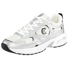Sneaker Karl Kani "PRIME RUNNER 2", Herren, Gr. 41, silber, Synthetik, Textil, Schuhe Sneaker