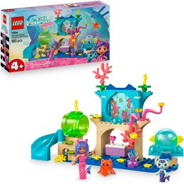Konstruktionsspielsteine Lego "Meerjungfrau Gabbys Aquarium Abenteuer (11204), Lego Gabby's Dollhouse", bunt, Spielbausteine, Kinder, Kunststoff, Konstruktionsspielsteine, Made in Europe