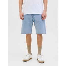 Jack & Jones Relaxshorts JACK & JONES "JJIALEX JJORIGINAL SHORTS SBD 300 SN", Damen, Gr. S, N-Gr, blau (blau denim pack:sbd 304), Web, Obermaterial: 100% Baumwolle, unifarben, relaxed fit knielang, Hosen Relaxshorts, Baumwolle, relaxed fit