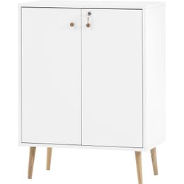 Aktenschrank Schildmeyer "Jonte", wei&szlig; (kreidewei&szlig;), B:65,2cm H:85,5cm T:39cm, FSC-zertifizierter Holzwerkstoff, Schr&auml;nke, Aktenschrank, Breite 65,2 cm