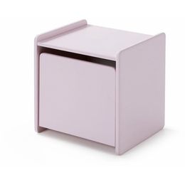Nachtkonsole Vipack "Kiddy, mit 1 Dreht&uuml;r, dahinter ein gro&szlig;es Fach", rosa, B:40cm H:40cm T:36cm, MDF, Sideboards, Nachtkonsole, MDF-Oberfl&auml;che