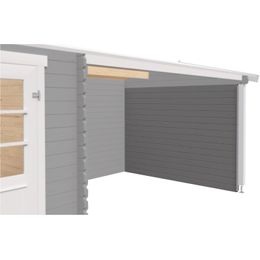 Carport-Seitenwand Lasita Maja, grau (lichtgrau), B:282,2cm H:182,4cm, Holzwerkstoff, Gartenhaus-Seitenw&auml;nde, Carport-Seitenwand, f&uuml;r Haus Tampa, St. Louis, Novia Plus, Jelle Plus
