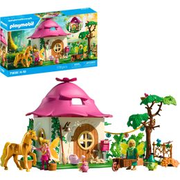 Konstruktions-Spielset Playmobil "Gem&uuml;tliches Feenzuhause mit Goldeinhorn und Stall (71838)", bunt, Spielbausteine, Kinder, Kunststoff, Konstruktions-Spielset, Princess Magic; Made in Germany