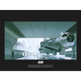 Bild Komar "Star Wars Classic RMQ Hangar Shuttle", bunt (farbe bild(er): bunt), B:40cm H:30cm, Holz, Papier, Bilder, Bild, Wandbild zur Dekoration im Kinderzimmer - ohne Rahmen
