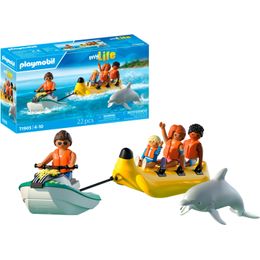 Konstruktions-Spielset Playmobil "Bananenboot-Tour (71905), My Life", bunt, Spielbausteine, Kinder, Kunststoff, Konstruktions-Spielset, Made in Europe