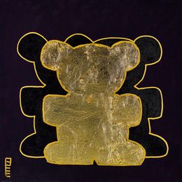 Leinwandbild queence "Bears III", gold (farbe bild(er): goldfarben), B:30cm H:30cm, Holzrahmen, Leinwand, Bilder, Leinwandbild, Premium-Leinwandstoff, Handarbeit aus Deutschland