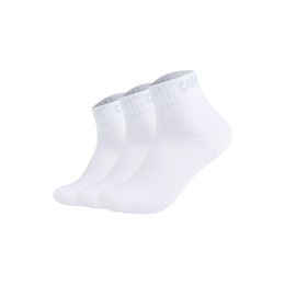 Sneakersocken CAMP DAVID "Socken 3er Pack", Herren, Gr. 43-46, wei&szlig;, Obermaterial: 78% Baumwolle CO. 20% Polyamid PA. 2% Elasthan EL., Socken Sneakersocken