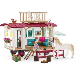 Spielwelt Schleich "HORSE CLUB, Wohnwagen f&uuml;r geheime Club-Treffen (42593)", bunt, Spielfigurenwelten, Kinder, Kunststoff, Spielwelt