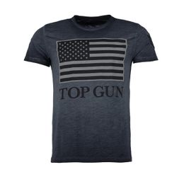 T-Shirt Top Gun "T-Shirt Search TG20191024", Damen, Gr. L, blau (sea blau), Obermaterial: 100% Baumwolle CO., Shirts T-Shirt