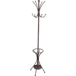 Garderobenst&auml;nder AMBIENTE HAUS, grau, B:41cm H:175cm T:41cm, Metall, Garderobenst&auml;nder, Garderobenst&auml;nder