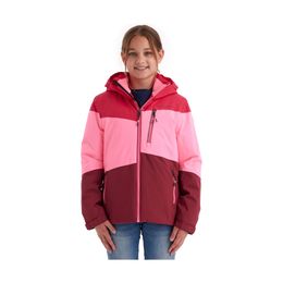 Outdoorjacke Killtec "KOW 170 GRLS JCKT", M&auml;dchen, Gr. 140, pink, Obermaterial: 100% Polyester;Futter: 100% Polyester;F&uuml;llung: 100% Polyester, Jacken Outdoorjacke, Funktionsjacke mit Kapuze und Schneefang, wasserdicht