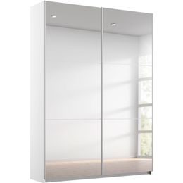 Schwebet&uuml;renschrank Rauch "Kleiderschrank Schrank Garderobe REFLECT", wei&szlig; (alpinwei&szlig;), B:131cm H:191cm T:59cm, Holzwerkstoff, Schr&auml;nke, Schwebet&uuml;renschrank, inkl. praktischer Innenausstattung mit viel Stauraum MADE IN GERMANY