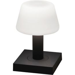 Konstsmide LED Tischleuchte "Monaco", grau (anthrazit), &Oslash; 12,5cm H: 19cm, 2 Stk., Leuchten, Monaco USB-Tischleuchte, 2700/3000K, dimmbar, Glas, LED Tischleuchte