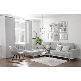 Schiebegardine HOMING "Manhattan", silber (silberfarben), B:60cm H:245cm, Polyester, Gardinen, Schiebegardine, modern, Wohnzimmer, Schlafzimmer