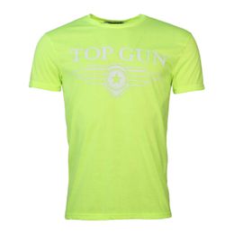T-Shirt Top Gun "T-Shirt Radiate TG20192062", Herren, Gr. M, gelb, Obermaterial: 100% Polyester COOLMAX PES(Coolmax)., Shirts T-Shirt