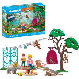 Konstruktions-Spielset Playmobil "Lustige Geburtstagsparty (71855), Animals & Friends", bunt, Spielbausteine, Kinder, Kunststoff, Konstruktions-Spielset, Made in Europe
