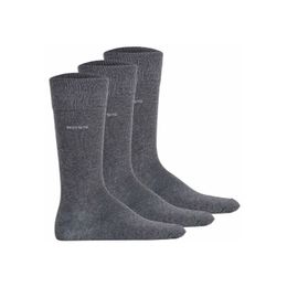 Kurzsocken BOSS "Socken 3er Pack", Herren, Gr. 39-42, grau, Obermaterial: 75% Baumwolle CO. 23% Polyamid PA. 2% Elasthan EL., Socken Kurzsocken