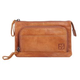 G&uuml;rteltasche Bodenschatz, Damen, Gr. B/H/T: 18cm x 12cm x 3cm onesize, braun (cognac), Leder, leicht gl&auml;nzend, unifarben, Taschen G&uuml;rteltasche, echt Leder
