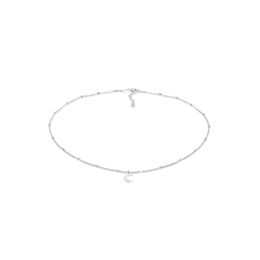 Choker Elli "Halskette Choker Kugelkette Halbmond 925 Silber" Gr. 36, silber, Halsketten, Damen, ohne Stein, Silber 925 (Sterlingsilber), Choker