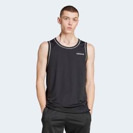 Tanktop adidas originals "VEST", Herren, Gr. XXL, schwarz, Obermaterial: 100% Polyester, Tops Tanktop, sportliche Schnittform, aus Polyester, &auml;rmellos, sportlicher Stil