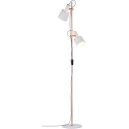 Paulmann LED Stehlampe "Haldar", rosa (wei&szlig;, kupferfarben), 2, H: 152cm, 1 Stk., Leuchten, E14, LED Stehlampe