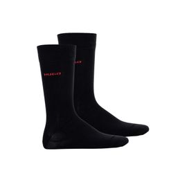 Kurzsocken Hugo "Socken 2P RS UNI CC 2er Pack", Herren, Gr. 43-46, schwarz, Obermaterial: 83% Baumwolle CO. 15% Polyamid PA. 2% Elasthan EL., Socken Kurzsocken