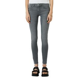 Slim-fit-Jeans QS, Damen, Gr. 36, L&auml;nge 30, mid grau used, Denim/Jeans, Obermaterial: 99% Baumwolle, 1% Elasthan. Futter: 70% Polyester, 30% Baumwolle, unifarben, slim fit lang, Jeans Slim-fit-Jeans, mit Stretch