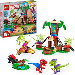 Konstruktionsspielsteine Lego "Showdown am Baumhaus: Spidey-Rex vs. Gobby-Raptor (11200), Lego Spidey", bunt, Spielbausteine, Kinder, Kunststoff, Konstruktionsspielsteine, Made in Europe