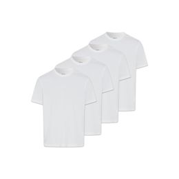 T-Shirt Brax "T-Shirt Tim 4P 4er Pack", Herren, Gr. L, wei&szlig;, Obermaterial: 95% Baumwolle CO. 5% Elasthan EL., Shirts T-Shirt