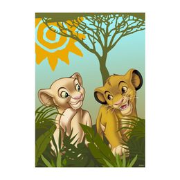 Bild Komar "Lion King Urembo Meadows", bunt (farbe bild(er): bunt), B:30cm H:40cm, Holz, Papier, Bilder, Bild, Wandbild zur Dekoration im Kinderzimmer - ohne Rahmen