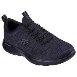 Slip-On Sneaker Skechers "SUMMITS-", Herren, Gr. 47,5, schwarz, Textil, Schuhe Slip-On Sneaker, Slipper, Freizeitschuh, Halbschuh mit Elastic Schn&uuml;rsenkel