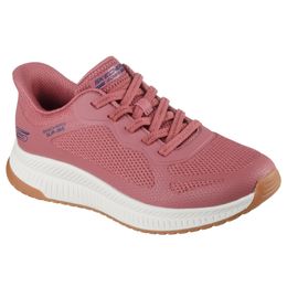 Slip-On Sneaker Skechers "BOBS SQUAD 4", Damen, Gr. 37, rosa, Mesh, Synthetik, Schuhe Slip-On Sneaker, Slipper, Freizeitschuh, Halbschuh mit Memory Foam
