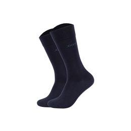 JOOP! Kurzsocken JOOP "Socken Unisex premium essential organic cotton Socks 2p 2er Pack", Damen, Gr. 39-42, blau (dunkelblau), Obermaterial: 62% Baumwolle CO(Bio). 36% Polyamid PA. 2% Elasthan EL., Socken Kurzsocken