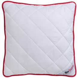 Microfaserkissen BeSports "BeSports Premium", wei&szlig;, B:80cm L:80cm, Bezug: 100% Polyester. F&uuml;llung: 100% Polyester, Kopfkissen, Microfaserkissen, Wendekissen mit Sommer- und Winterseite