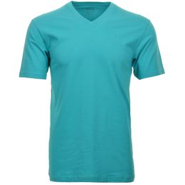 T-Shirt Ragman, Herren, Gr. 110, blau (t&uuml;rkis, 367), Baumwolle, Rundhals, Shirts T-Shirt