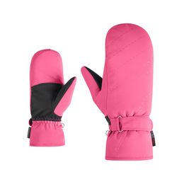 F&auml;ustlinge Ziener "KEVI-Z PR MITTEN glove", Damen, Gr. 7, rosa (pop pink), Obermaterial: 100% Polyester; Innenseite: 100% Polyester; Futter: 100% Polyester; Wattierung: 100% Polyester, Handschuhe F&auml;ustlinge