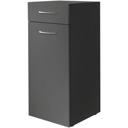 Kombikommode wimex "Multiraumkonzept", grau (grafit), B:40cm H:98cm T:40cm, Holzwerkstoff, Sideboards, Kombikommode, Schubk&auml;sten auf Metallschienen
