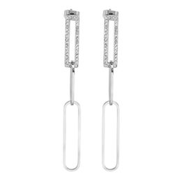 Adelia&acute;s Paar Ohrstecker ADELIA&acute;S "Damen Ohrringe &iquest; Ohrstecker aus Edelstahl mit Strass", silber, Ohrringe, Damen, Edelstahl, Paar Ohrstecker