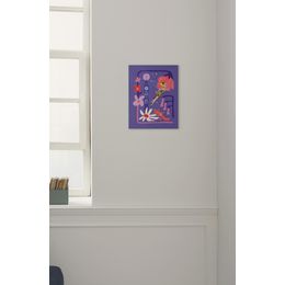 Leinwandbild Komar "Disney Tinker Bell Flower City", lila (farbe bild(er): lila), Disney, 1 Stk., Vlies, Bilder, Leinwandbild, 30 x 40 cm (Breite x H&ouml;he) - Kinderzimmer, Dekoration