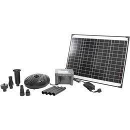 Springbrunnenpumpe Ubbink "SolarMax 2500 Accu inkl. PowerControl", schwarz (schwarz, silber), Pumpen, Springbrunnenpumpe, Hybrid-Funktion